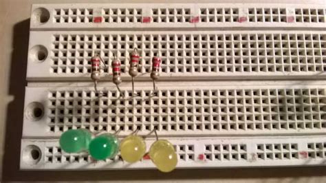 Discoteca Luces Con Arduino Paso 2 Agregar Leds Y Resistencias Protoboard