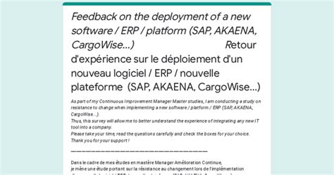 Ahmed Sahraoui On Linkedin Feedback On The Deployment Of A New