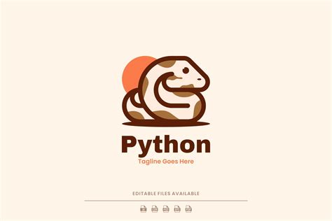 Python Simple Mascot Logo Masterbundles