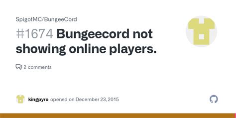 Bungeecord Not Showing Online Players Issue SpigotMC BungeeCord GitHub