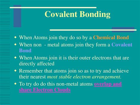 PPT Covalent Bonding PowerPoint Presentation ID 783353
