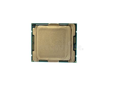 Central Processing Unit Cpu Or Microprocessor Close Up Stock Image