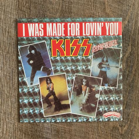 แผ่นเสียง Kiss I Was Made For Loving You Vinyl Lp 7” Vg Shopee