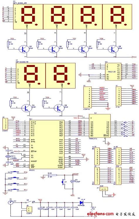 Based On The Frequency Meter Hardware Circuit At89c51 Circuit Diagram Projects