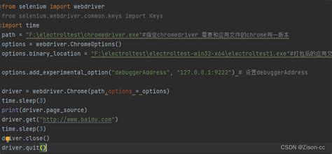 Electron应用—基于selenium的python自动化测试electron Selenium Csdn博客