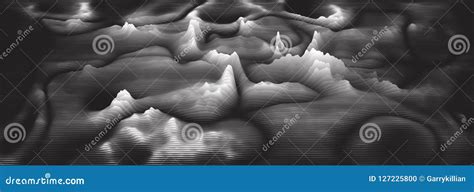 Vector 3d Echo Audio Wavefrom Spectrum Music Waves Oscillation Graph Futuristic Visualization