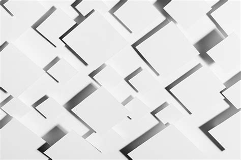 단단한 빛에 마름모꼴이있는 흰색 기하학적 추상 배경과 엄격한 어두운 그림자를 패턴 상단보기로 사용합니다 미래 스타일의 단순한 현대적인 배경 0명에 대한 스톡 사진 및 기타