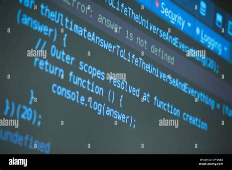 Java Program Code On Projector Screen At Programming Class Stock Photo Alamy