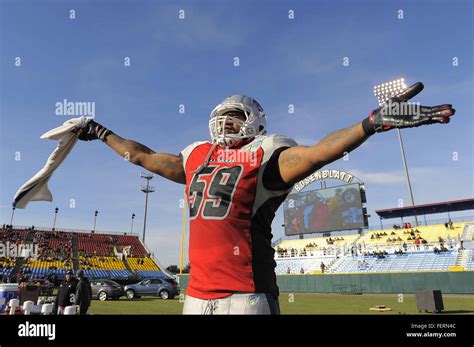 Omaha Florida Usa 27th Nov 2010 Las Vegas Locomotives Linebacker