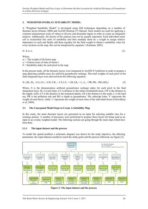 Pdf Overlay Weighted Model And Fuzzy Logic To Determine The