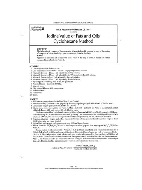 Aocs Method Cd 1b 87 Pdf