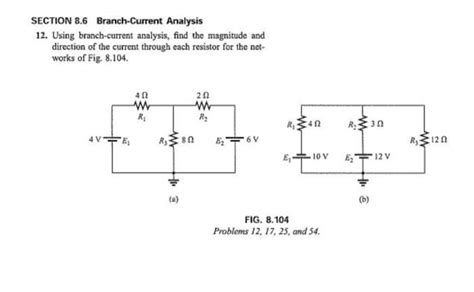 Solved Section 86 Branch Current Analysis 12 Using