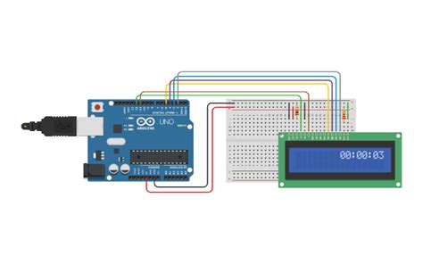 Circuit Design Lcd 1602 Tinkercad
