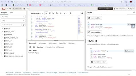 Learning Sql With Oracle Live Sql Amit Singh Posted On The Topic