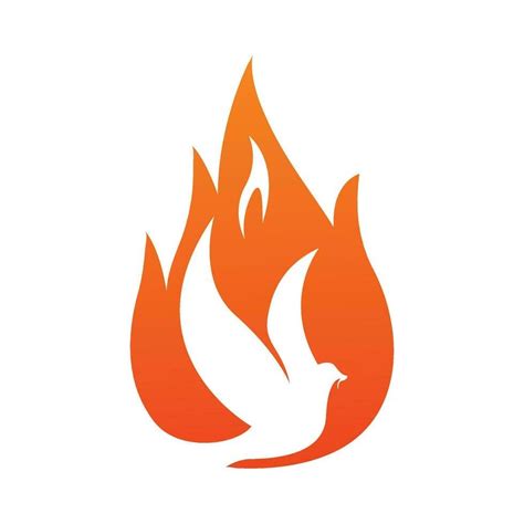 Paz Pájaro Paloma En Fuego Fuego Del Espiritu Santo Paloma Espiritu