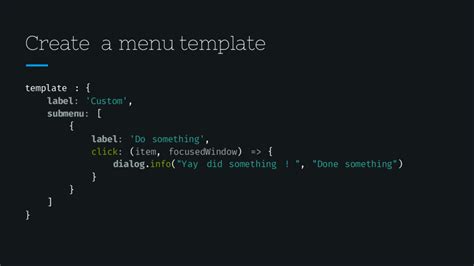 Electron Desktop GUI With Node Js Speaker Deck