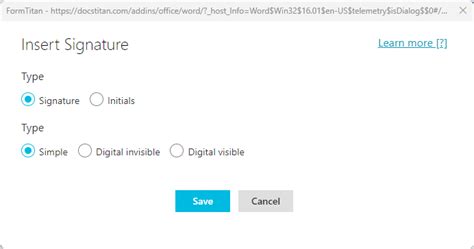 Insert Signatures Word Add In Titan Docs Archives Support
