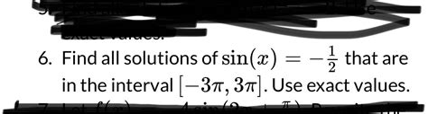 solved find all solutions of sin x 12 ﻿that are in the
