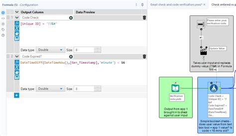 using chained apps for email verification alteryx community