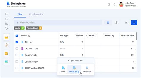 Files AWS Blu Insights