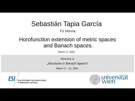 Free Video Horofunction Extension Of Metric Spaces And Banach Spaces