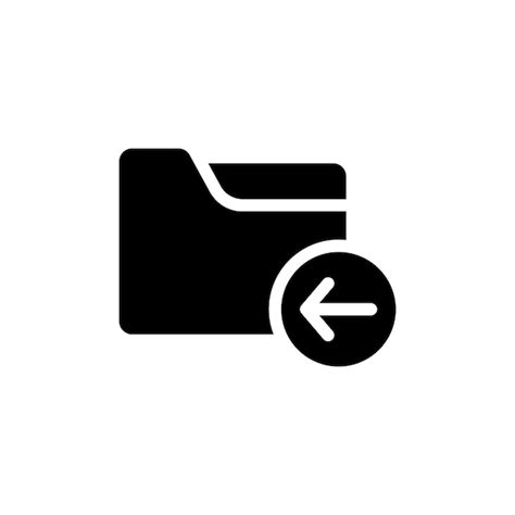 Move To Folder Icon Isolated On White Background Premium AI Generated