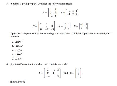 solved 3 5 points 1 point per part consider the