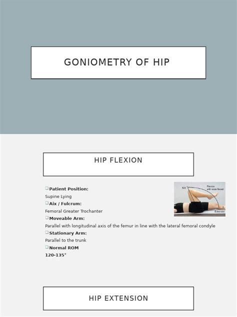 Goniometry Of Hip Pdf