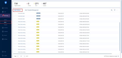 Alert History