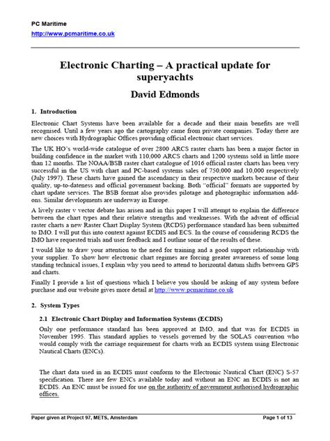 A Practical Update To Electronic Charting Pdf