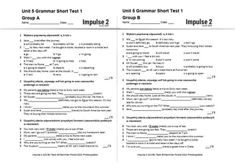 Unit 5 Grammar Short Test 1 Ab Pdf