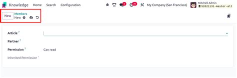 Knowledge In Odoo Odoo V Enterprise Edition Book