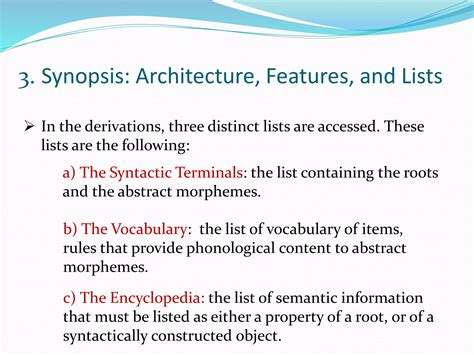 Distributed Morphology