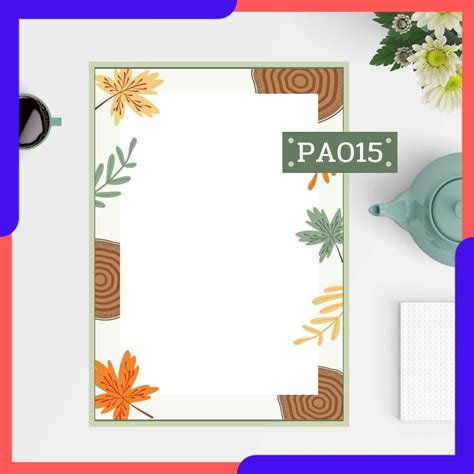 กระดาษปกรายงาน A4 กระดาษ เข้าเล่มรายงาน แบบไม่เจาะ ลายการ์ตูนน่ารัก