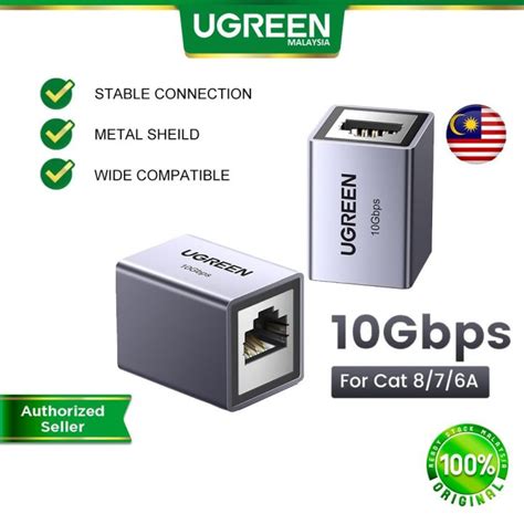 Ugreen 10gbps Rj45 Ethernet Connector Extend Network Signal Stable