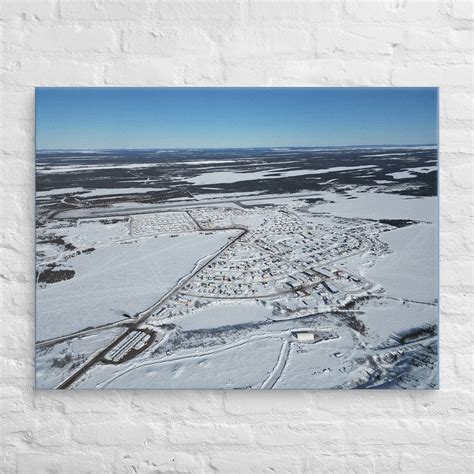 Matimekush Schefferville Winter Lake Frameless Art Makeway Studios