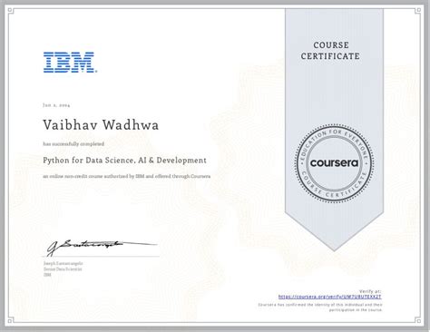 Completed Python For Ai Course By Ibm Vaibhav Wadhwa Posted On The