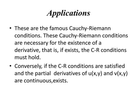 applications of analytic functions and vector calculus pptx
