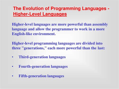 Ppt Evolution Of Programming Languages And Sdlc Overview Powerpoint