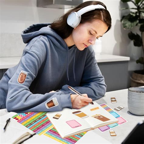 Raptiz B1ykin Notebook Sticky Notes Stationery Set 6pcs Hardcover Ruled Journal Notebook With