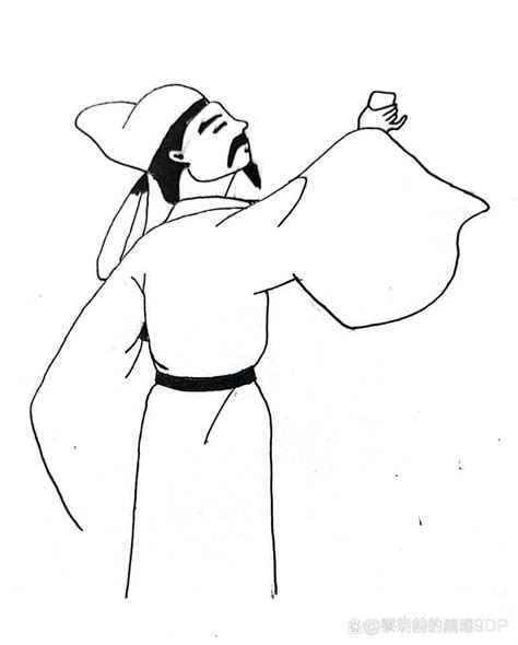 李白简笔画原图（汇总19张） 简笔画图片大全