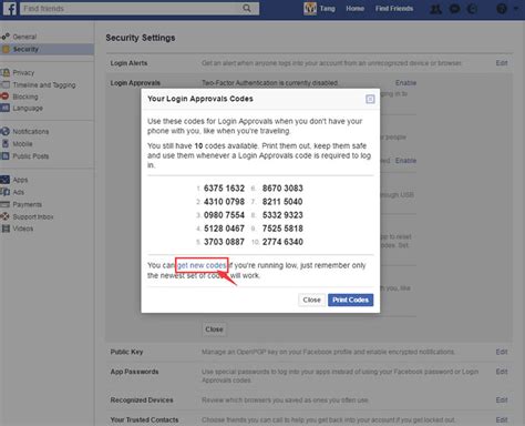 How To Get Facebook Recovery Codes
