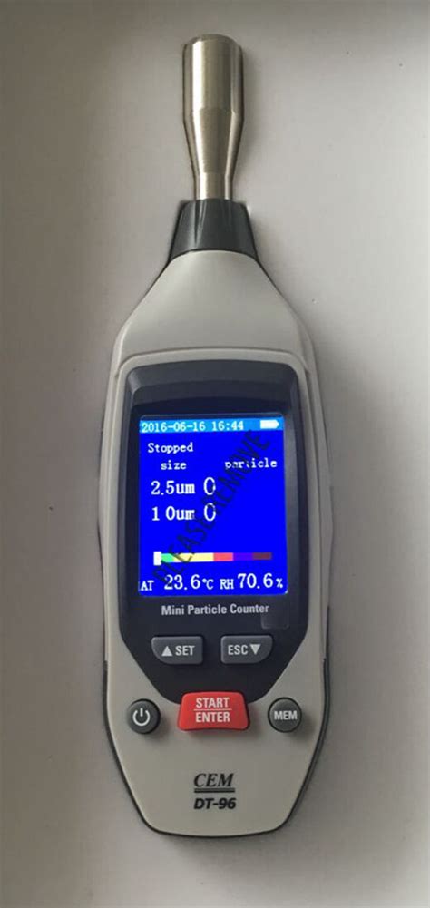 Mini Particle Counter Pm2 5 Pm10 Air Temperature Humidity Meter 3in1 Li Battery Spw Industrial