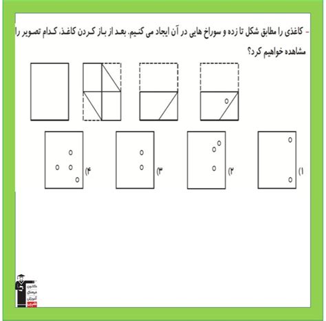 هوش تصویری و فضایی نمونه سوال هوش فاطمه حلاجیان