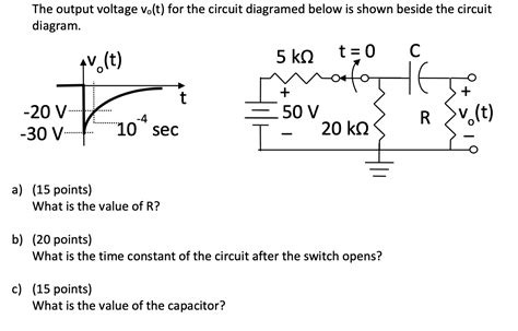 Solved The Output Voltage Vo T For The Circuit Diagramed Chegg