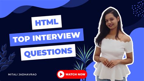 HTML Interview Questions Part Coding Artist