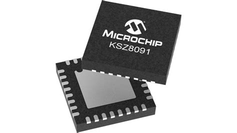 Microchip Ksz8091rnbia Tr Ethernet Transceiver 100mbps Usb 1 2 V 32 Pin Vqfn Rs