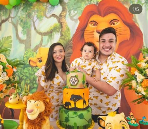 Rei Leao Simba Kit 2 Peças Família Paimãe Mc Elo7