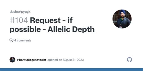 Request If Possible Allelic Depth Issue Sbslee Pypgx GitHub