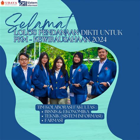 Mahasiswa Ubaya Lolos Program Kreativitas Mahasiswa PKM 2024